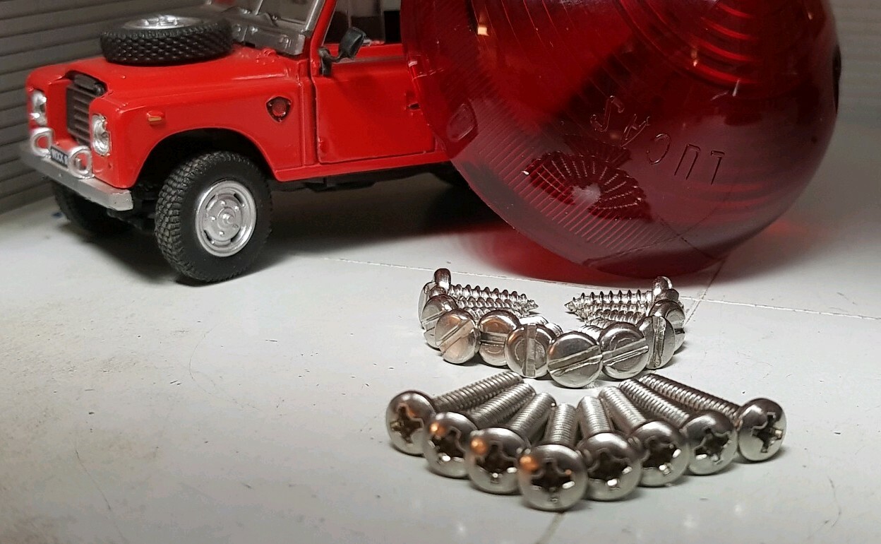 Land Rover Series 2a 3 Lucas L760 L874 Stainless Screws Fixing Set ...