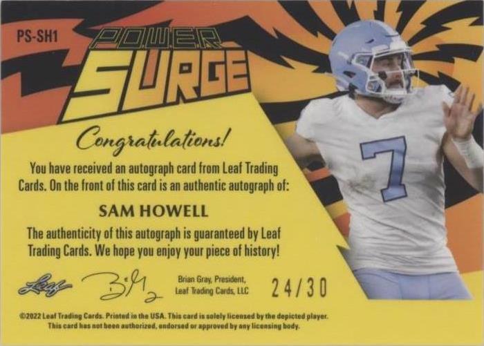 Las mejores ofertas en 2022 Leaf Pro Set Metal Sam Howell #PS-SH1 | eBay