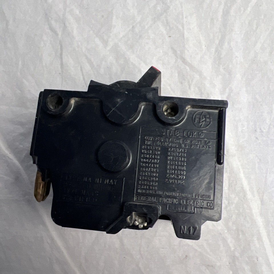 Federal Pacific 70 Amp 2 Pole Circuit Breaker FPE 240V Stab-Lok NA270 ...