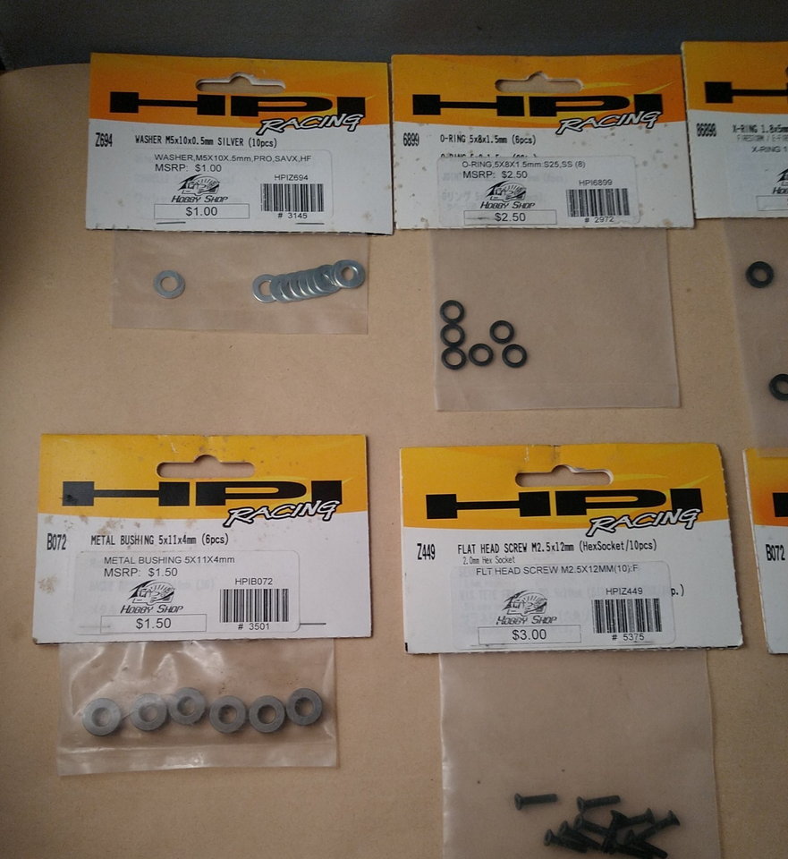 HPI Racing RC Car Truck Parts Lot Savage RS4 O-Rings Washers Screws | eBay