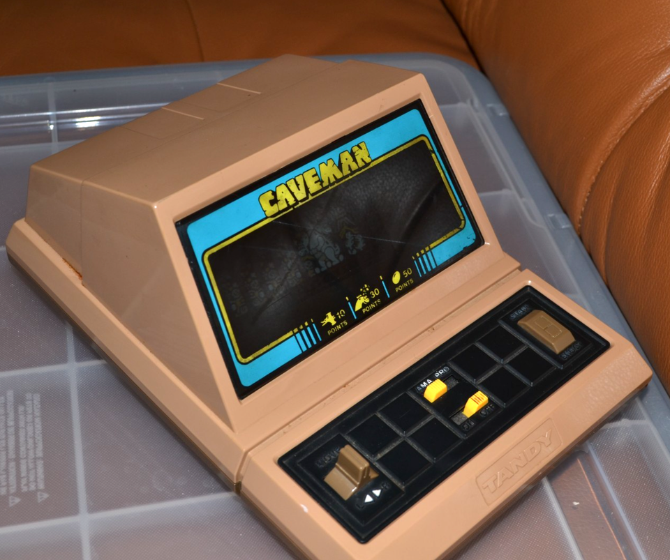 TANDY CAVEMAN Radio Shack Electronic Handheld Tabletop Tomy variant ...