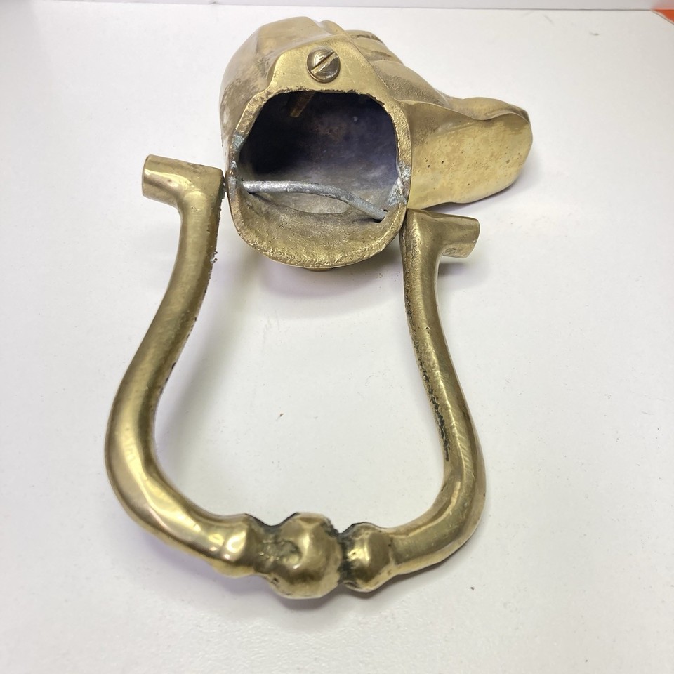 DOG HEAD DOOR KNOCKER FIGURAL SETTER POINTER DACHSHUND BEAGLE BRASS ...