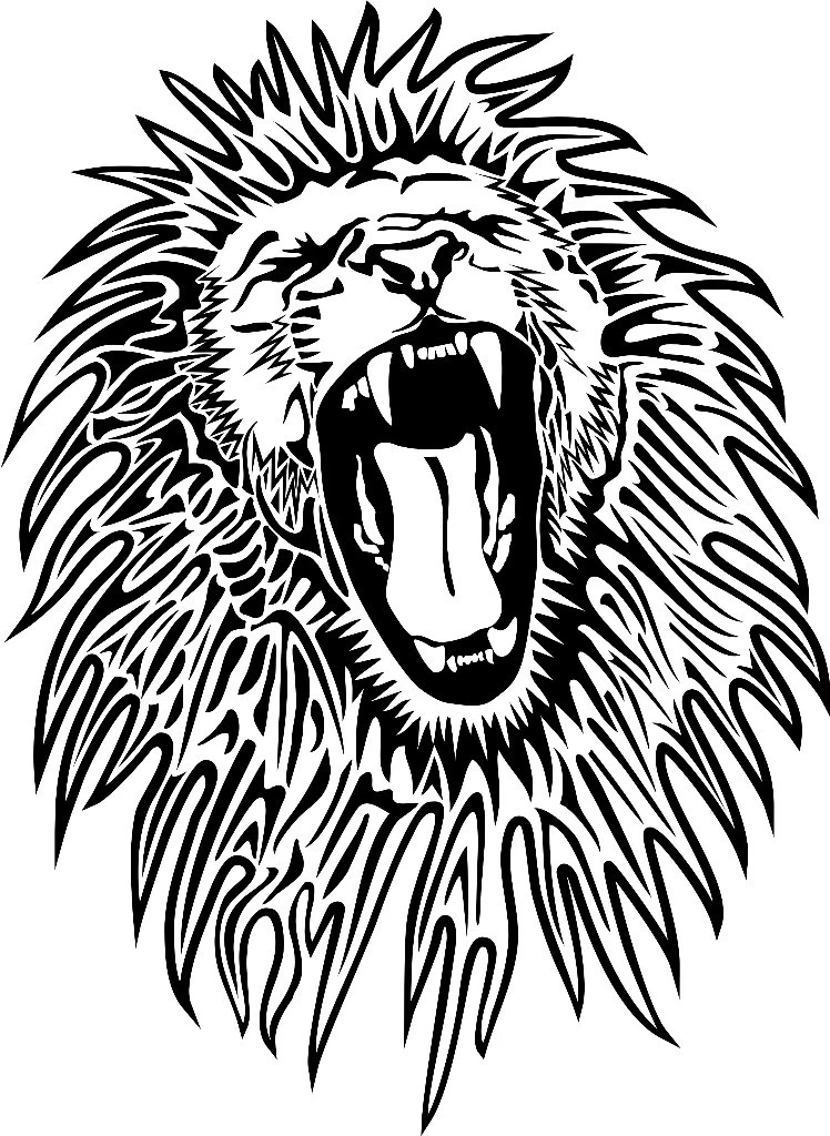 Lion Roaring Face Images