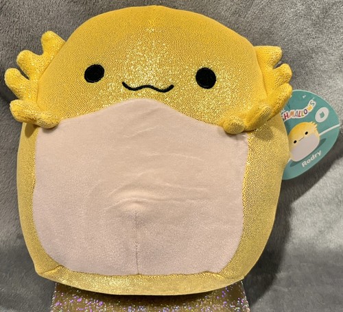 New Release Squishmallows 9” Plush Rodry Shimmer Glitter Yellow Striped ...