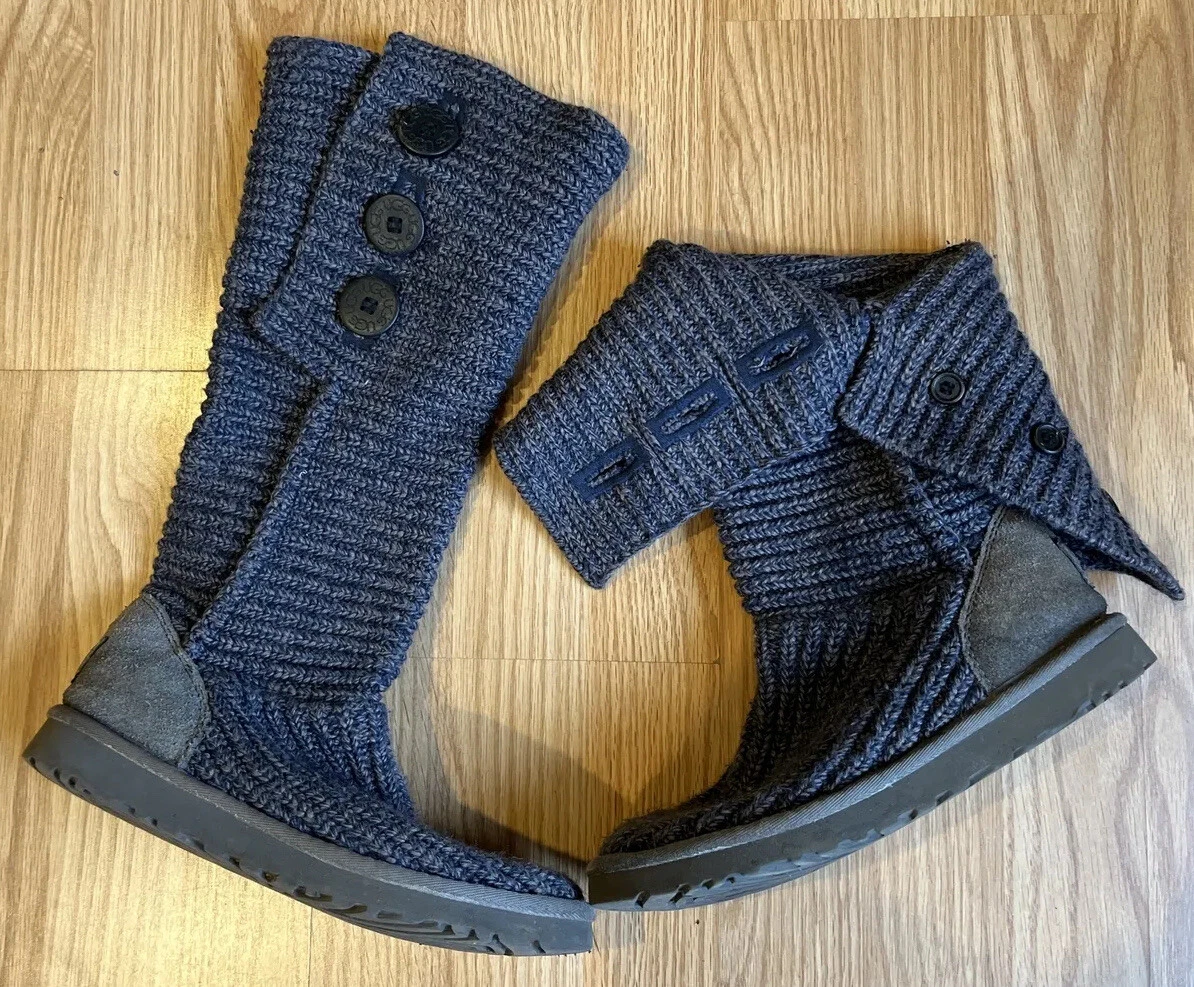 Ugg Knit Boots Blue