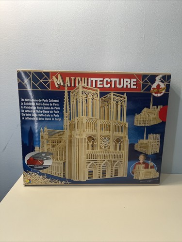 Matchitecture Notre-Dame-De-Paris Cathedral Wood Model - Box is Worn | eBay