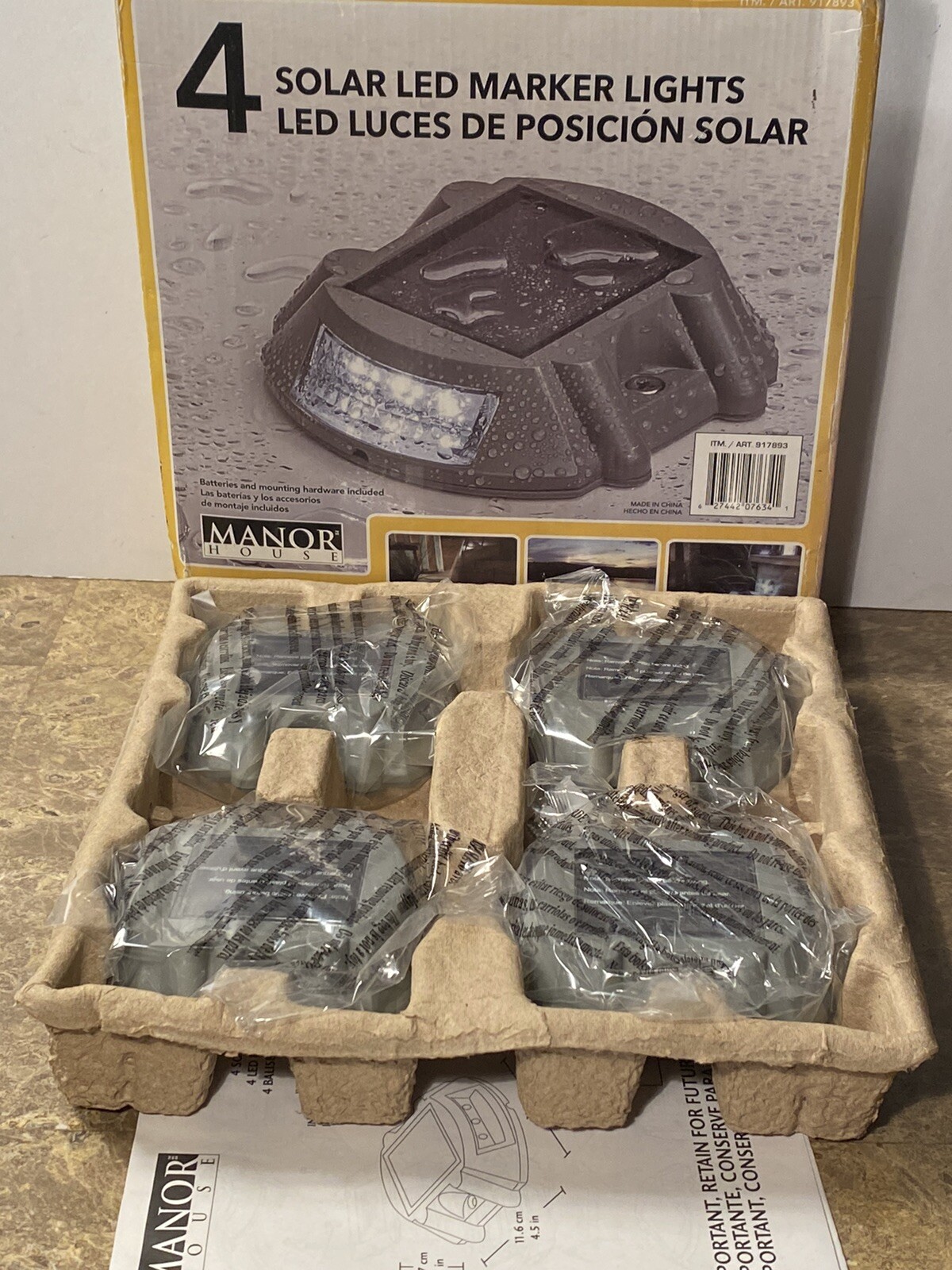 Manor House Solar LED Marker Lights, Deck Lights, Fence Lights ...