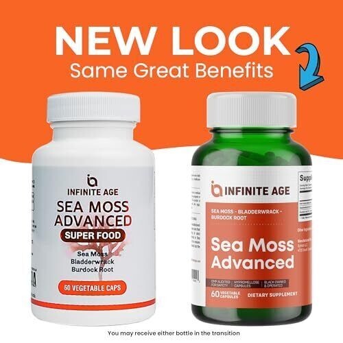 Infinite Age Sea Moss Advanced High-Potency Vegan Superfood with ...