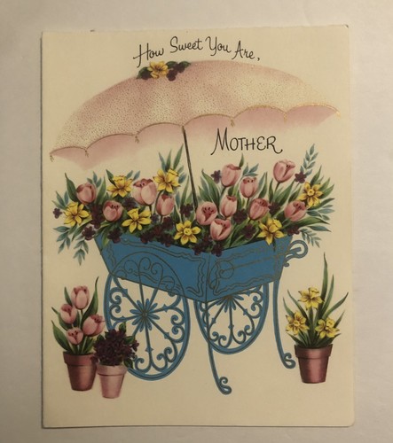 Vintage Mothers Day Greeting Card Made In USA Paper Collectible 953T ...