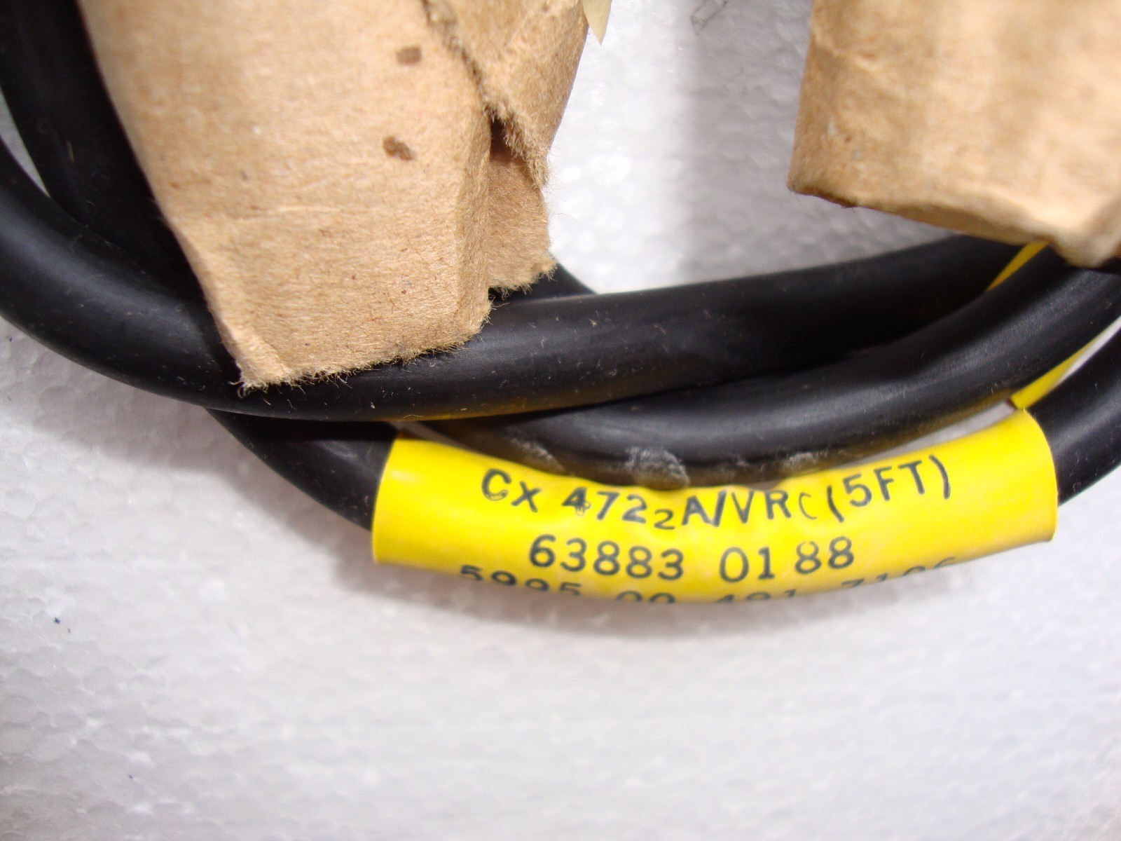 MILITARY RADIO CX-4722A/VRC CABLE 5 FT FOR MX-6707/VRC M-38 & JEEP ...