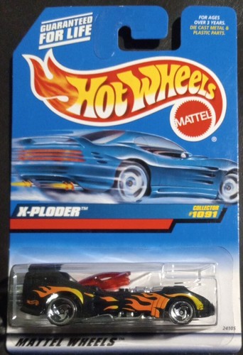 Hot Wheels 1999 Blue Card X-PLODER Collector #1091 BLACK and in MINT CONDITION | eBay