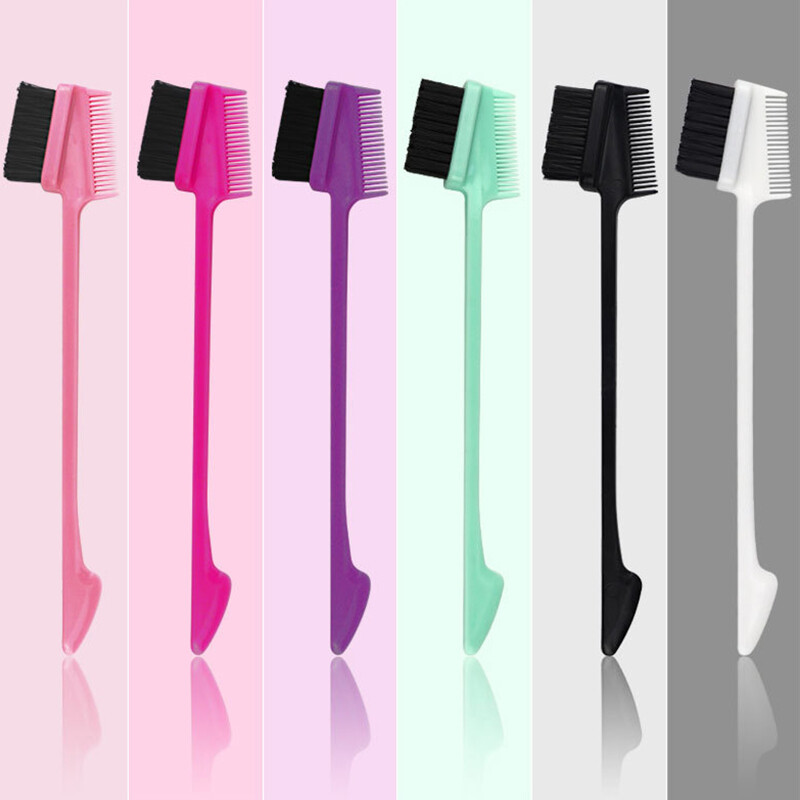 2PCS Double Sided Hair Edge Brushes Comb Pin Tail Hair Styling ...