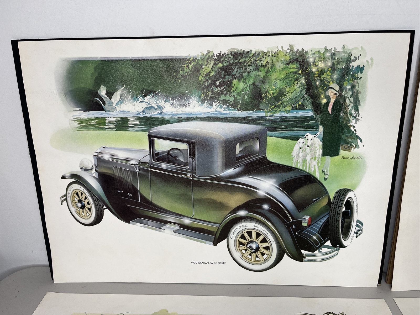 SET OF SIX PAUL MELIA AUTOMOBILE PRINTS for GENERAL TIRE PROMOTION | eBay