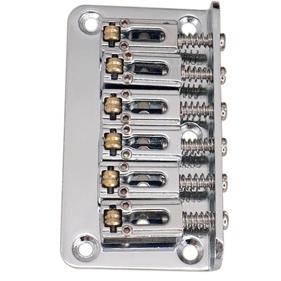 6 String Electric Guitar Adjustable Saddle Hardtail Bridge Set 78mm Top ...