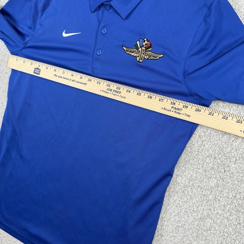 NIKE Golf Indianapolis Motor Speedway Polo Shirt Indycar IMS Dri Fit ...