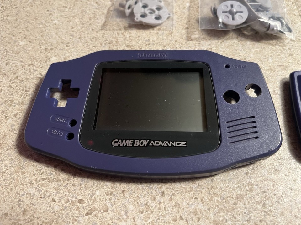 Game Boy Advance Indigo Shell, Screen, And Buttons. For Parts | eBay