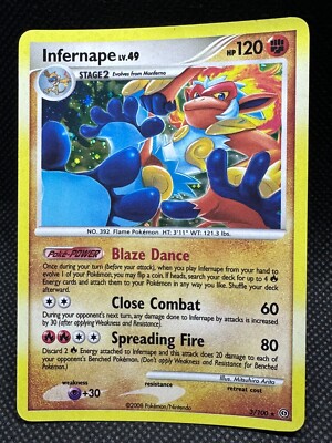 Infernape [EX] Holo Stormfront Set - 3/100 Pokemon Card [2008] {A} | eBay