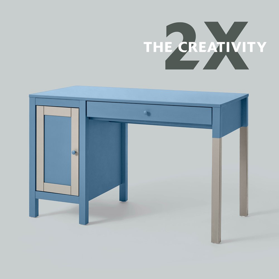 Multi-Surface 2X Ultra Cover Satin French Blue Spray Paint In/Outdoor ...