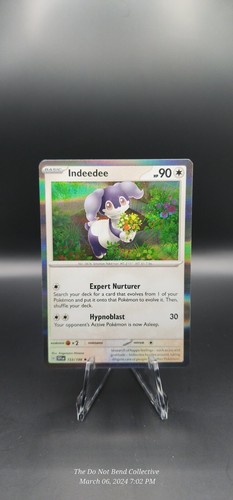 Pokemon INDEEDEE - #153/198 - RARE HOLO - Scarlet & Violet - NM | eBay