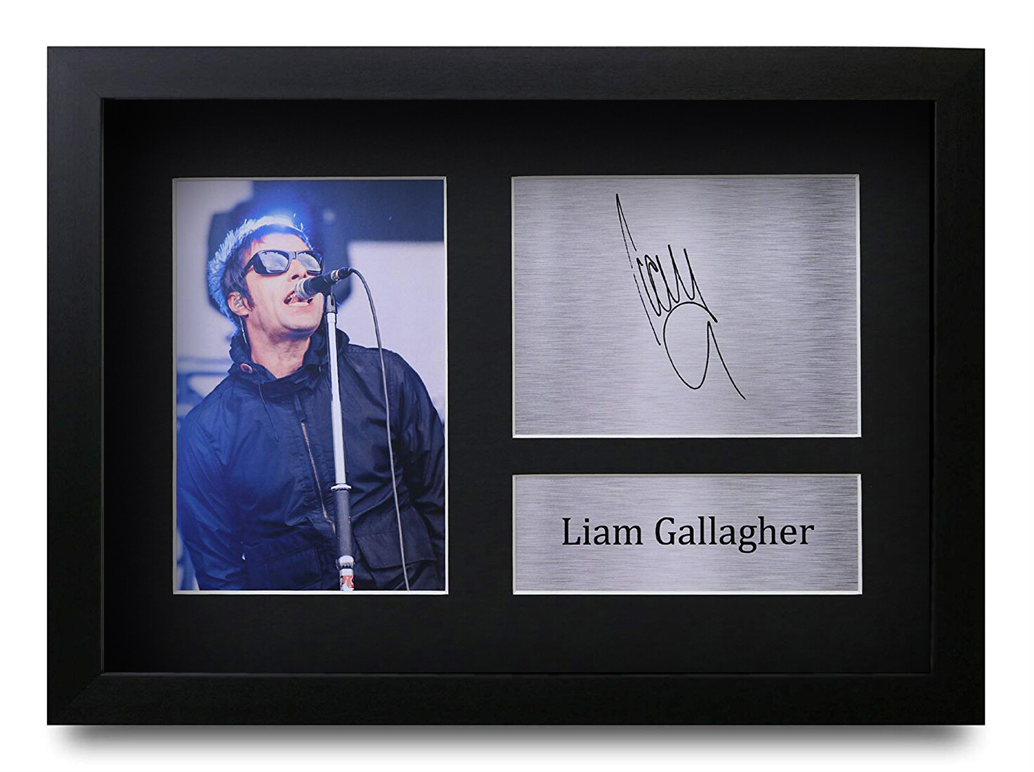 Liam Gallagher Signed Pre Printed Autograph A4 Photo Gift For an Oasis ...