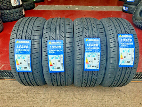 X4 205 45 16 87W XL LANDSAIL NEW TYRES WITH AMAZING C,B RATINGS 205 ...