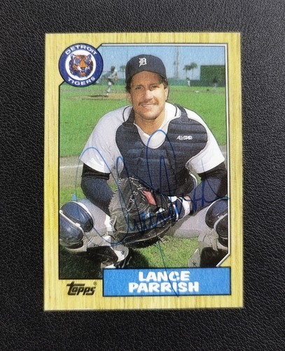 Lance Parrish Detroit Tigers 1987 Topps #791 Signed Authentic Autograph ...