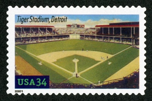 10x TIGER STADIUM Detroit MI Baseball Stadium 2001 34c Unused Postage ...