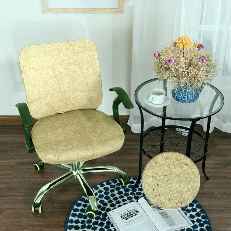 Office Computer Chair Cushion Covers Stretch Swivel Chair Slipcover ...