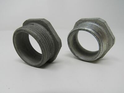 Standard NPS Threaded Hex Bushings Lot of 2 1-1/2-in Zinc Galvanized | eBay