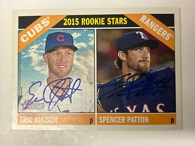 Eric Jokisch & Spencer Patton Autographed 2015 Topps Heritage #233 IP ...