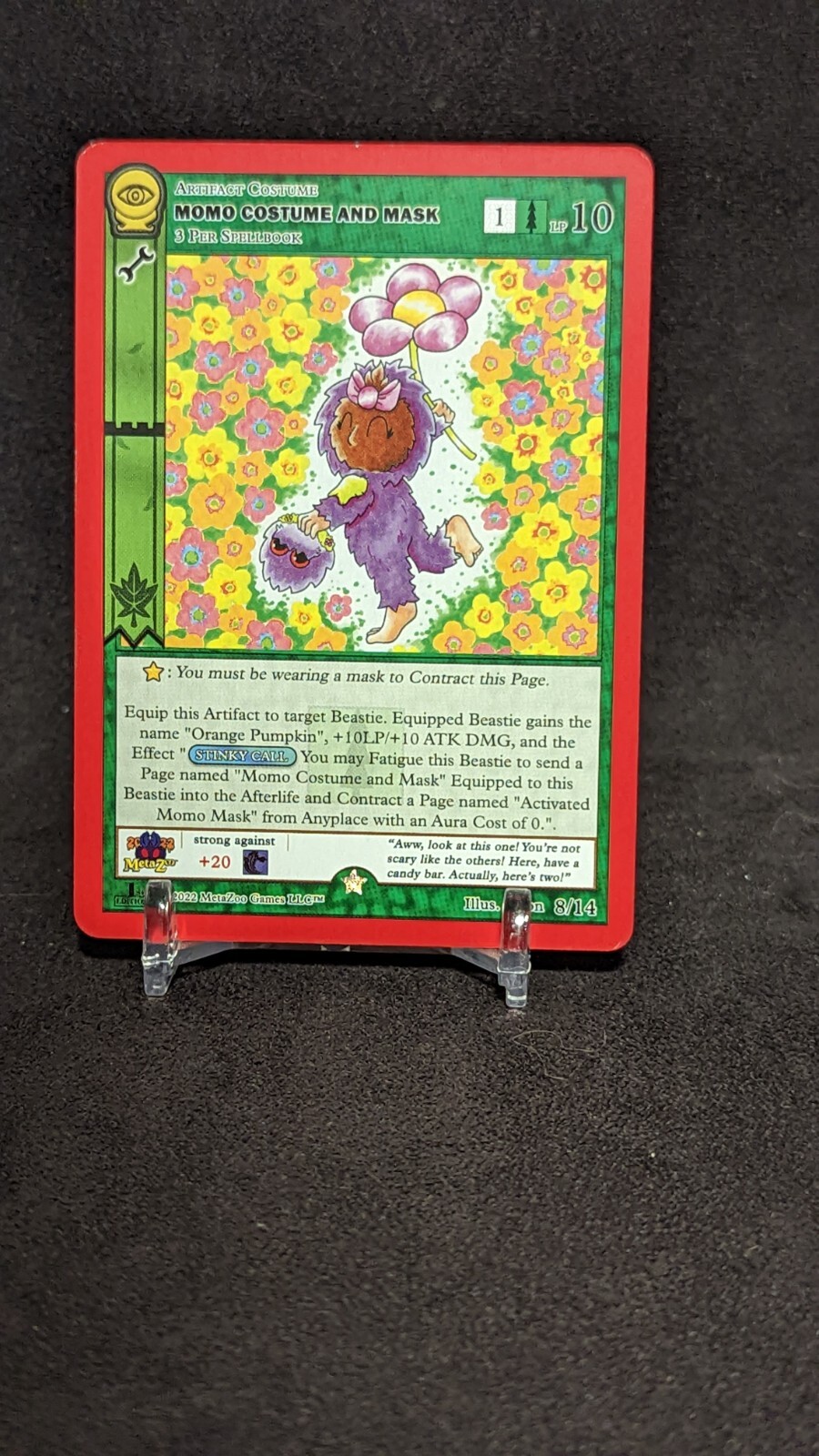 MetaZoo Halloween 2022 Momo Costume and Mask NON Holo 8/14 | eBay