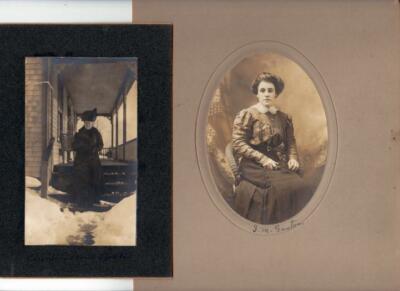 Gaston Family (2) Cabinet Photos - Carrie Gaston & I.M. Gaston (1910 ...