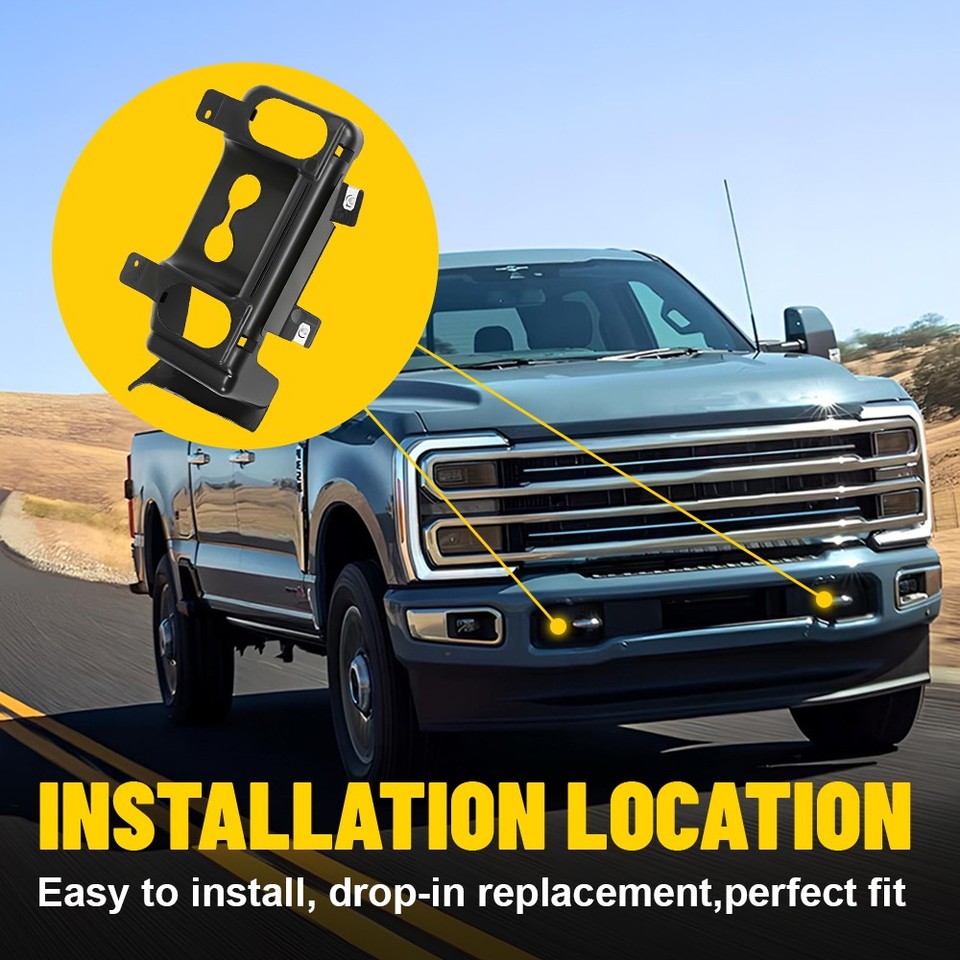 Fit 17-19 Ford Super Duty Front Bumper Tow Hook Trim Cover Panel PAIR ...