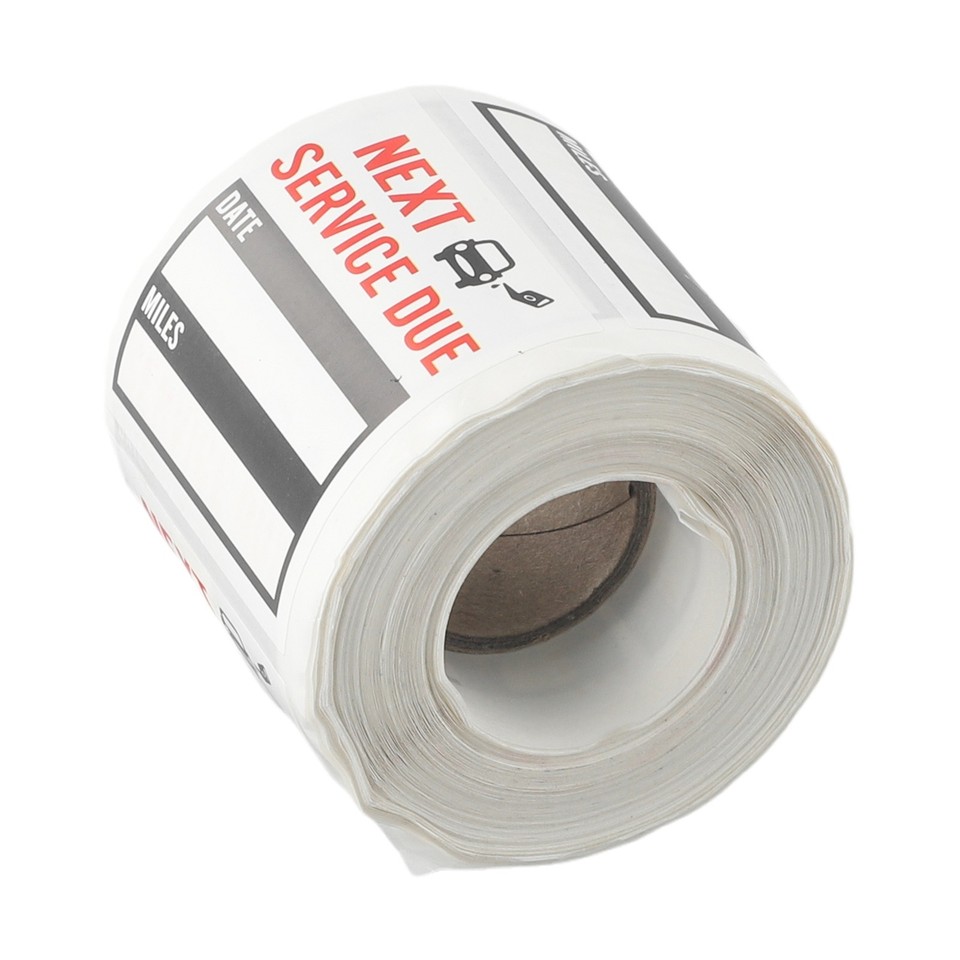 Oil Change Sticker Clear Lite Sticker 300pcs/Roll Reminder Replacement ...