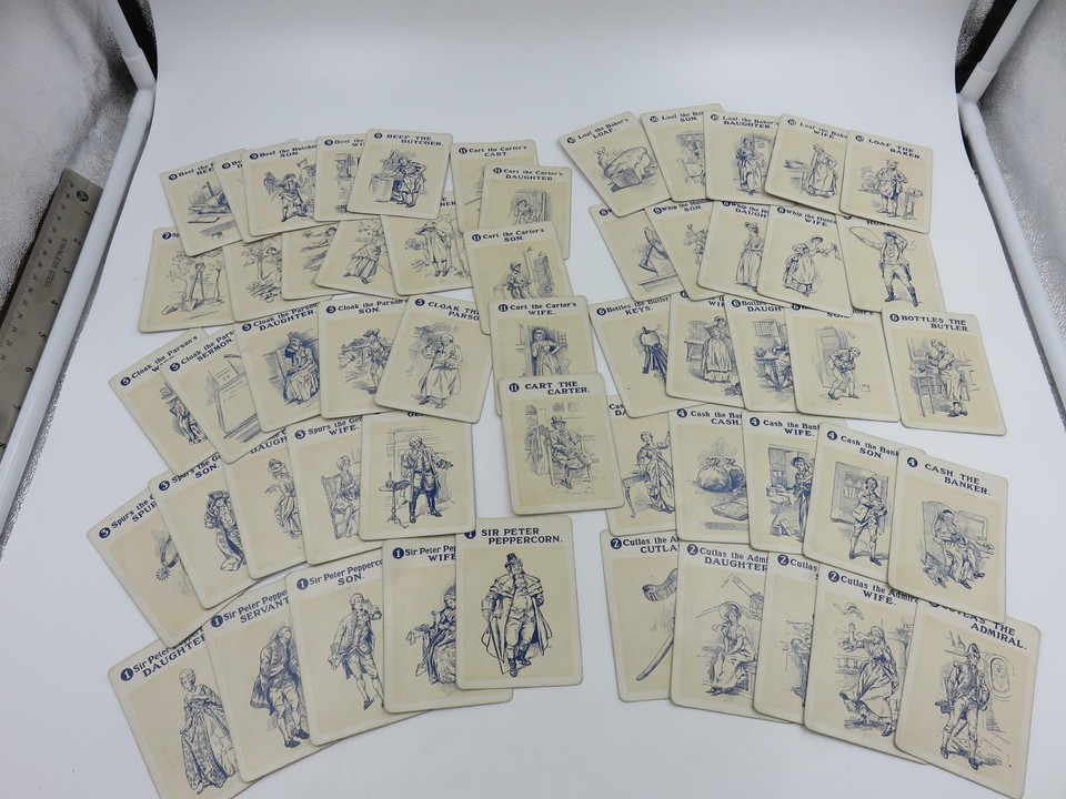 Vintage Parker Brothers Squire Sir Peter Peppercorn Comic Card Game ...