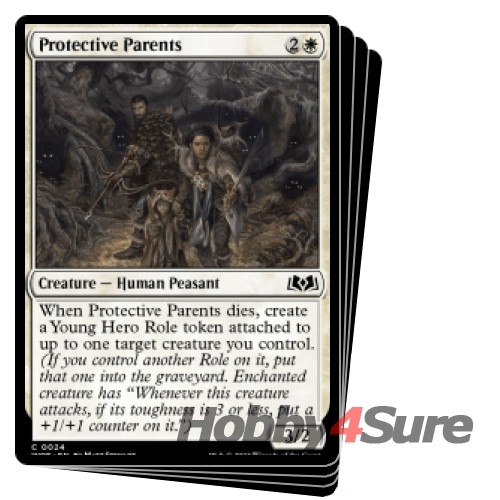 Protective Parents X4 M/NM Magic: The Gathering MTG Wilds Of Eldraine ...