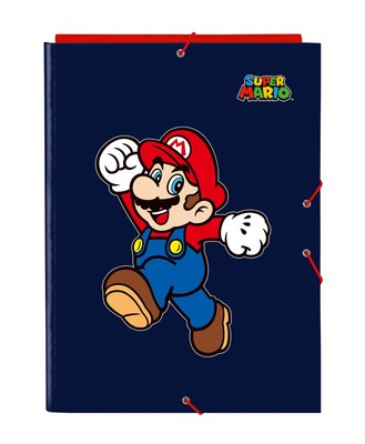 Folder Super Mario World Navy Blue A4 NUOVO | eBay