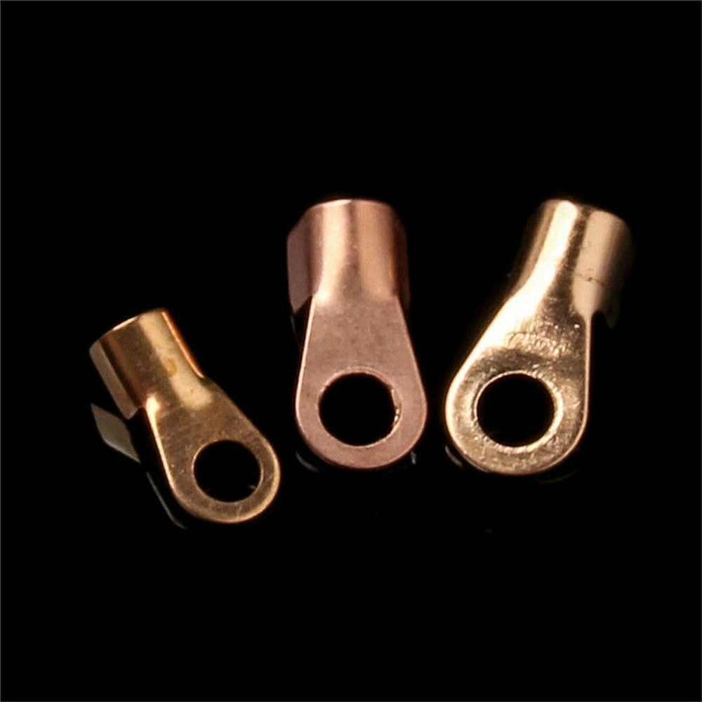 70Pcs Copper Open Connectors Wire Crimp Terminals Cable Lug Ring Ends ...