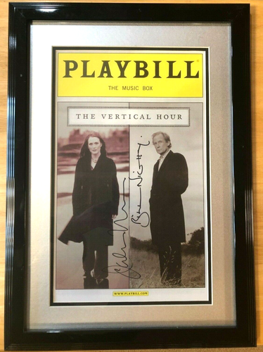 BILL NIGHY and JULIANNE MOORE Signed VERTICLE HOUR PLAYBILL Autographed ...