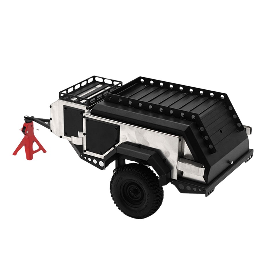 Metal Camping Trailer for 1/10 RC Crawler Car Traxxas AXIAL TRX4 SCX10 ...