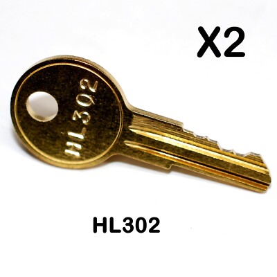 Two HL302 Keys ~Schafer Systems Lottery Ticket Countertop Display Key ...