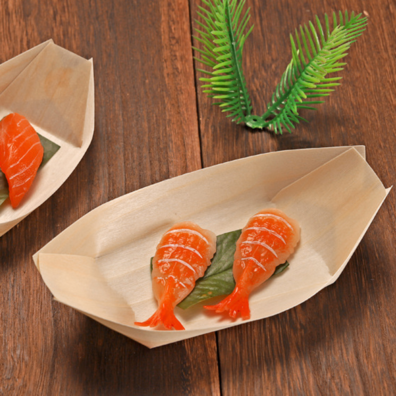 100pcs Sushi Serving Boat Multifunctional Tableware Dessert Salad ...