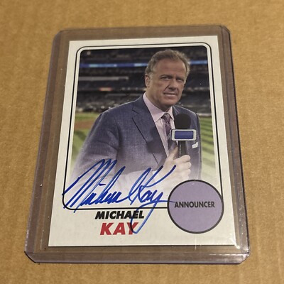 Michael Kay - 2024 Topps Archives - 1968 AUTO 68FF-MK Announcer | eBay