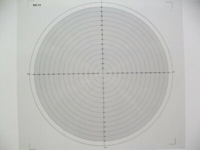 Optical Comparator Chart For Profile Projector Overlay Chart NO 13 | eBay