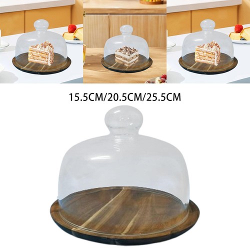 Cake Stand with Glass Dome Dish Bread Display for Cookies Holiday ...