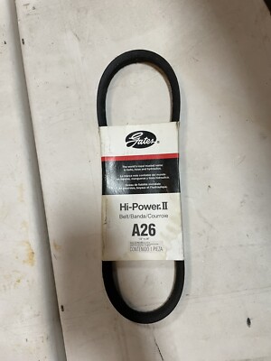 Gates A26 Industrial Accessory Drive Belt - 1/2" X 28" Hi-Power II NEW ...