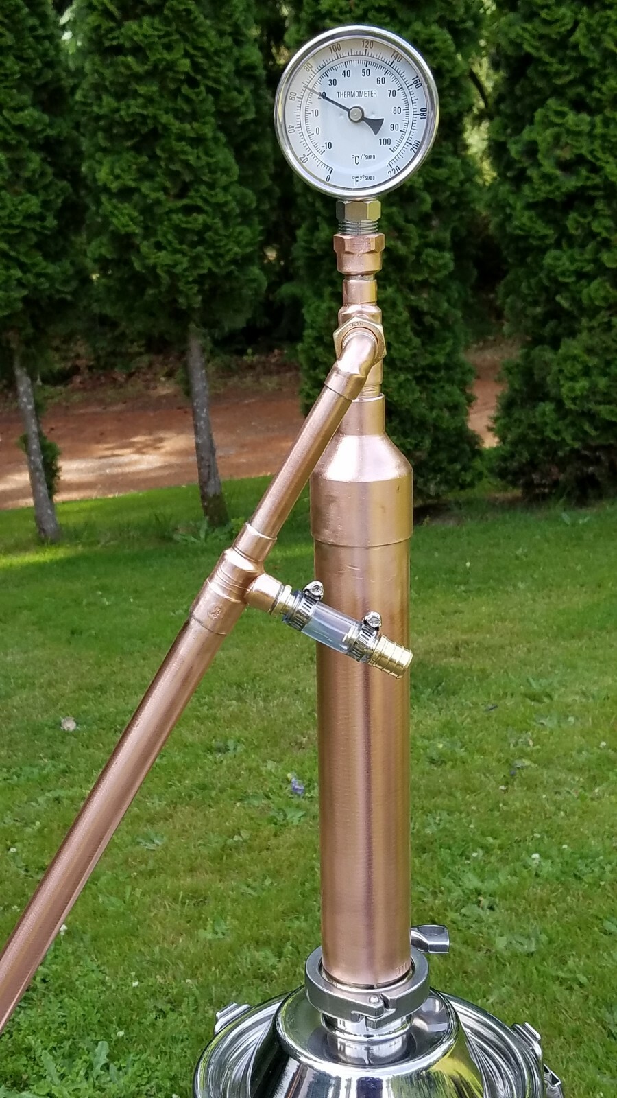 Pot Still Kit 2" Moonshine Still Do-it-yourself kit DIY Copper - Fits ...