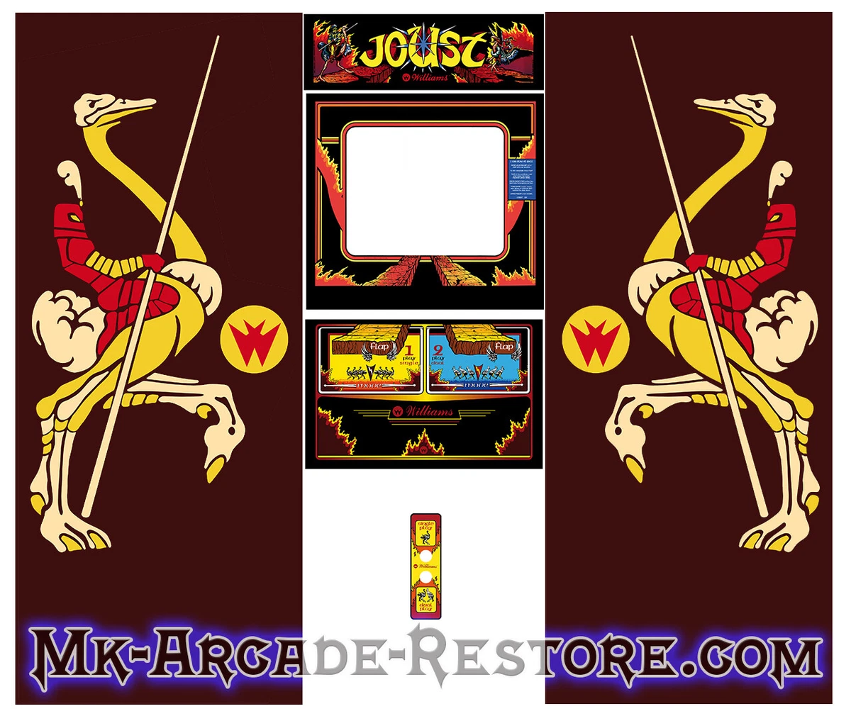 Joust Arcade Game Artwork