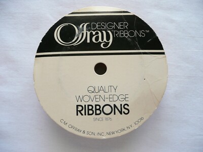 Offray Designer Ribbons Sewing Light Lt Pink Quality Woven Edge Made in ...