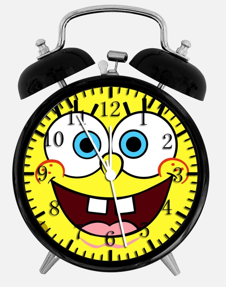 SpongeBob SquarePants Alarm Desk Clock 3.75" Home or Office Decor W129 ...